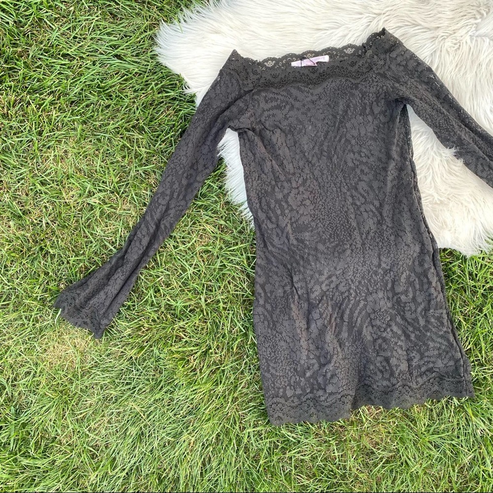 Victoria’s Secret Sheer Mesh Lace Bodycon Small - Gem